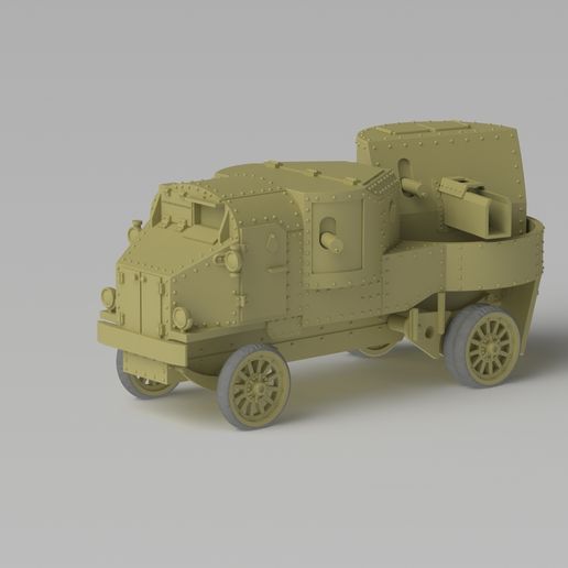 3D file Garford-Putilov armoured car (WW1, Russian Empire) 🚗 ・Design to download and 3D print・Cults