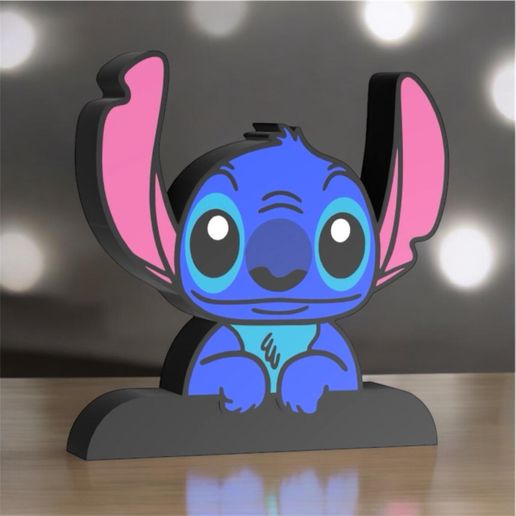arquivo STL Stitch lamp with LED preparation 🔦 (3MF e GCODE)・modelo ...