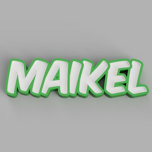 🔦 NAMELED MAIKEL- LED LAMP WITH NAME・ 3D File for 3D printing・Cults