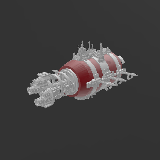 🚢 Kitbash Parts - Especial - Coke Ship・Free STL File for 3D printing・Cults