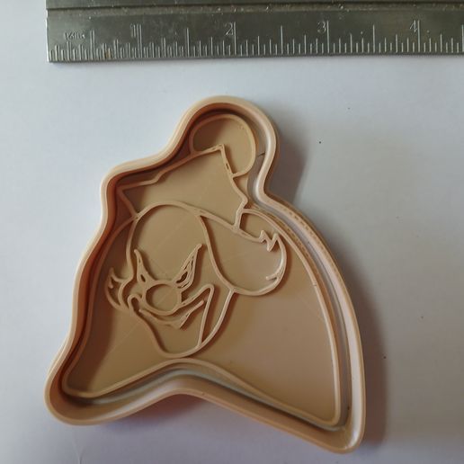 👻 The Ghost Clown Cookie Cutter・ STL File for 3D printing・Cults