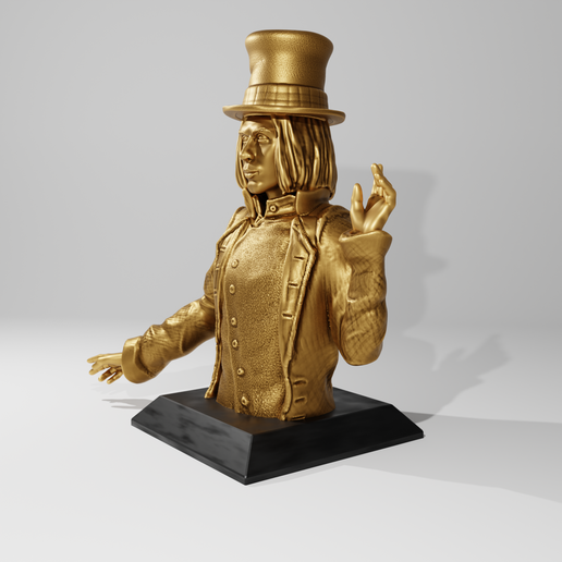 Free STL file Willy wonka bust 👤 ・3D printer model to download・Cults