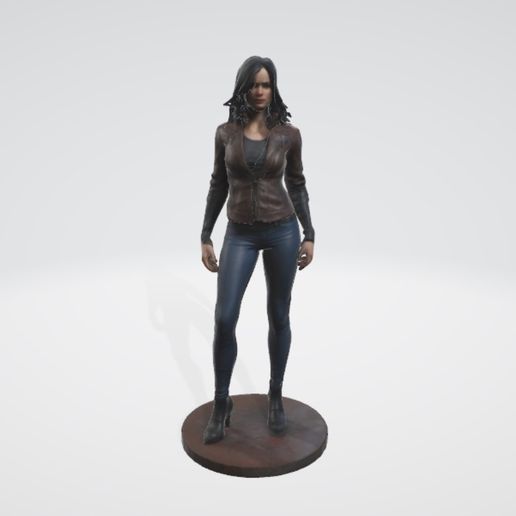Free STL file jessica jones with base 🕵️‍♂️ ・Object to download and to ...