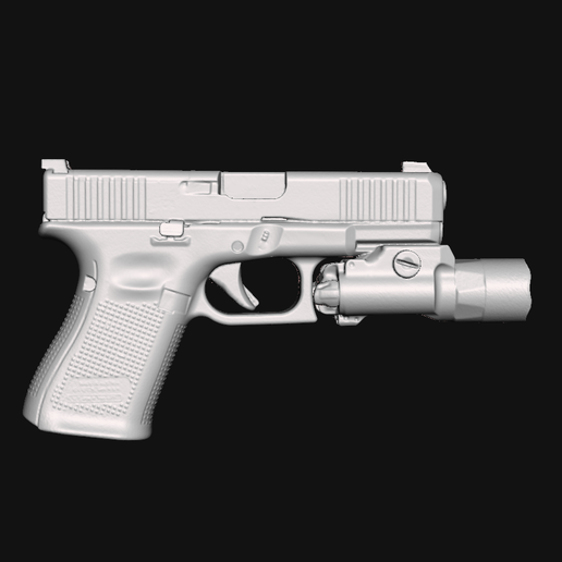 🔫 Glock 19 Gen5 Surefire X300 Turbo Real Size Scan 3D Gun Mold・ STL ...