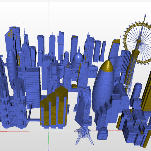Archivo STL High rise buildings 🛞 (OBJ)・Objeto de impresión 3D para ...
