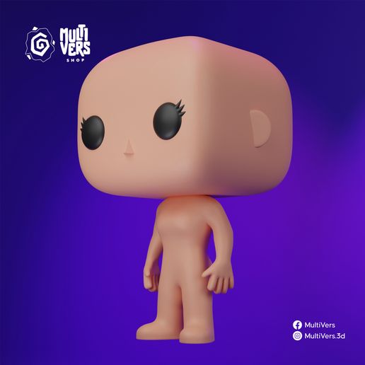 ♀️ FUNKO POP BASE FEMALE BODY・ STL File for 3D printing・Cults