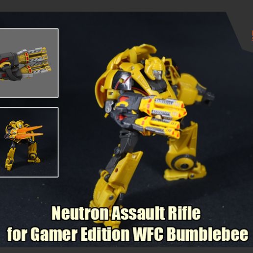 🤖 Neutron Assault Rifle for Transformers Gamer Edition WFC Bumblebee ...