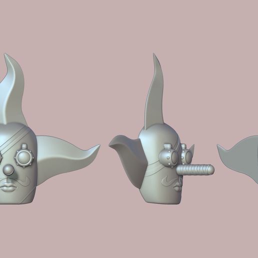 Archivo STL sogeking Usopp one piece mask - cosplay helmet 🪖 ・Plan de ...