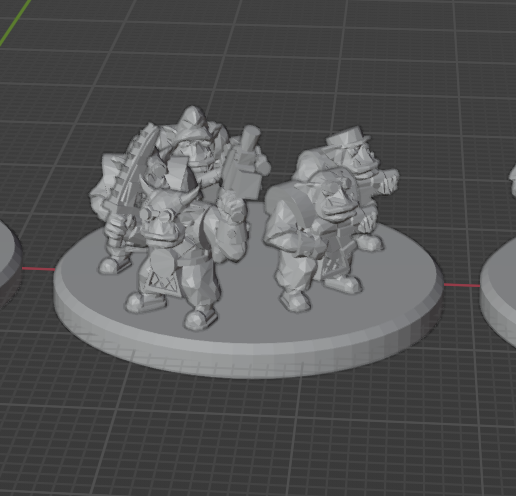 🎲 Ork Boyz on bases 8mm scale. 25mm base.・Free STL File for 3D printing ...
