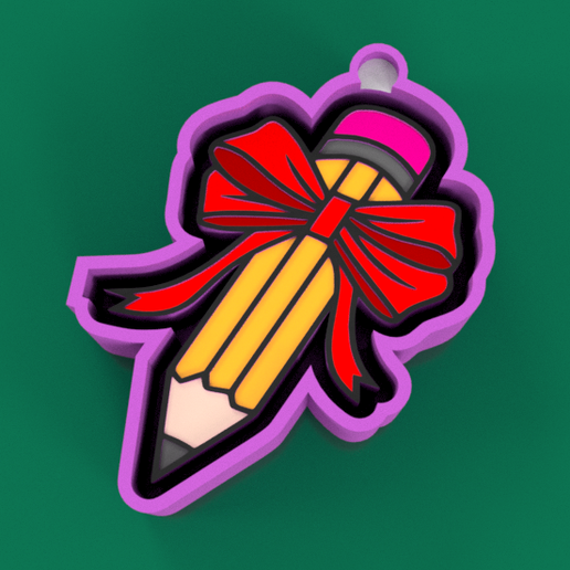 🖍️ Crayon Bow Freshie & Versatile Mold – Creative Twist Edition・ STL ...