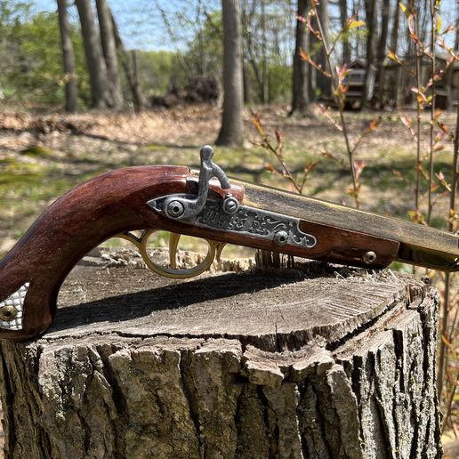 🔫 Functional Airsoft Flintlock Pistol MARK II・ 3D File for ・Cults