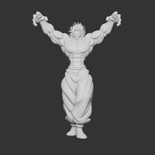🎬 YUJIRO HANMA - BAKI - FIGURE・ STL File for 3D printing・Cults