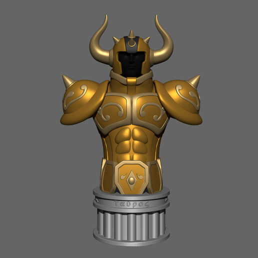Archivo STL Saint Seiya - Taurus Gold Saint Bust ♉ ・Modelo para ...