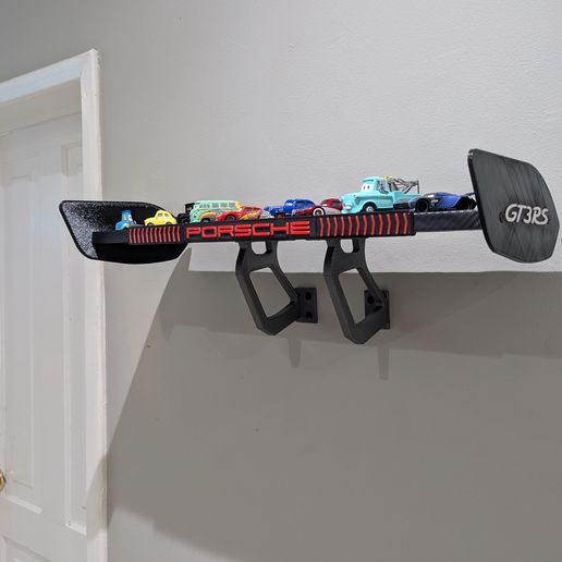 🚗 Shelf Porsche GT3 RS car Spoiler Basic Setup・ 3D File for 3D printing ...