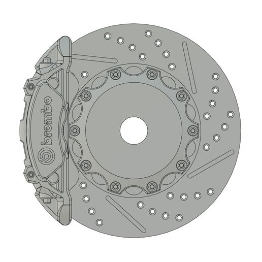🛞 Slotted brake disc and caliper - 1/24 - Scale Model Accessories・ STL ...