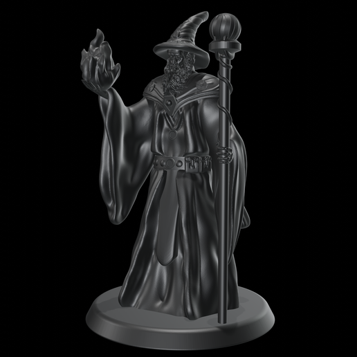🔥 Wizard V1 - DND - by STF_CSC・ STL File for 3D printing・Cults