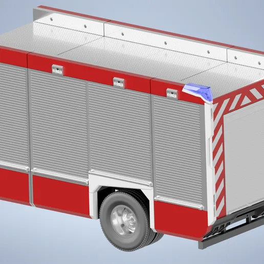 3D file Fire Truck Feuerwehr Aufbau TLF nach Vorbild Ziegler ZA114-02 🔥 ・3D print design to ...