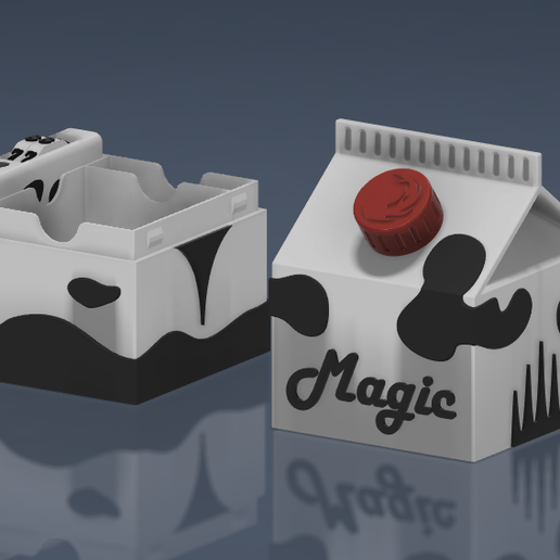 🥛 Carton of Milk MTG Deckbox・ STL File for 3D printing・Cults