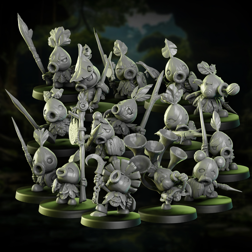 🌿 Scrubling Squad・ OBJ File for 3D printing・Cults