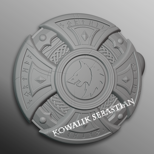 🛡️ Shield of Space vikings・ STL File for 3D printing・Cults