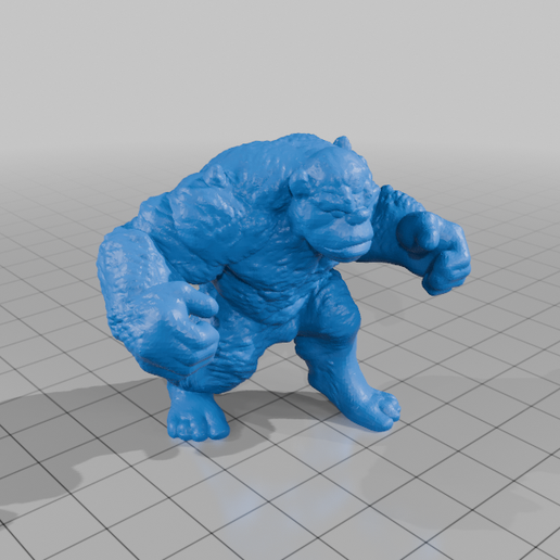 👹 Giant Ape / Ogre #4 - 50mm (DND / TTRPG)・Free 3D File for ・Cults