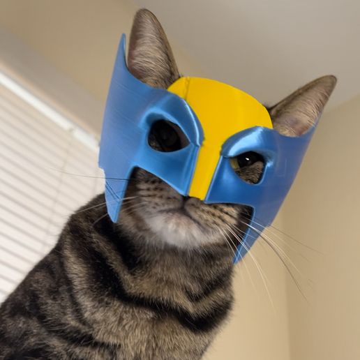 🐱 Wolverine Cat Mask・ 3D File for 3D printing・Cults
