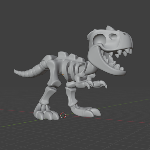 🦖 T Rex eskeleton kid 2x1・ STL File for 3D printing・Cults