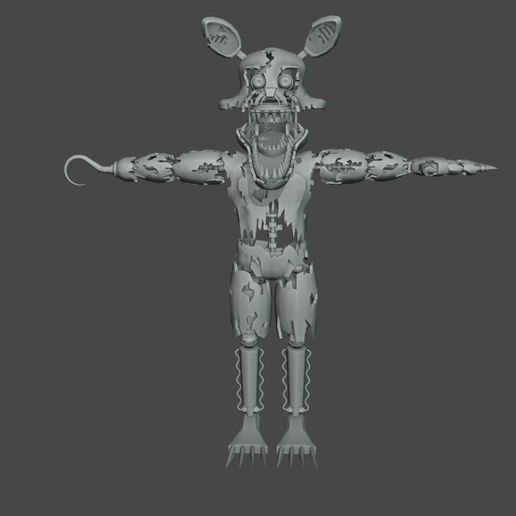 🎃 FIVE NIGHTS AT FREDDY'S Nightmare Foxy FILES FOR COSPLAY OR ...