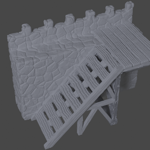 🎲 Brightwater modular set of stone walls・ STL File for ・Cults