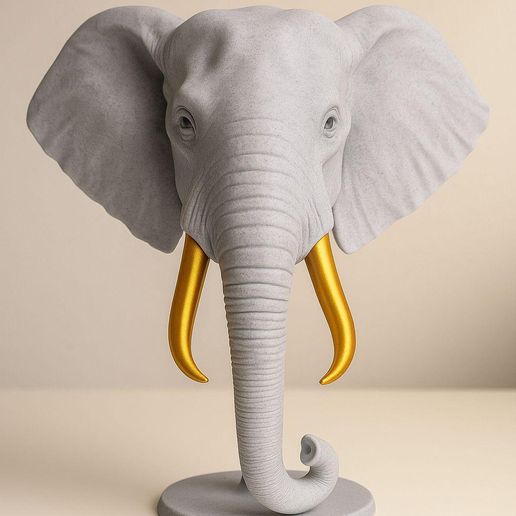 🐘 Elephant Elephant Head Table Lamp – 3D Printable Decorative Ornament ...