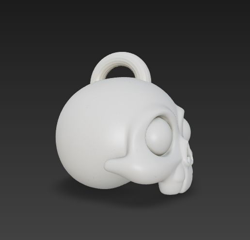 💀 Cute Skull Keychain – 3D Printable Stylized Figure・ STL File for 3D ...