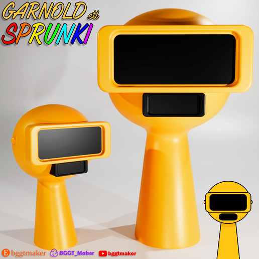 Fichier STL GARNOLD SPRUNKI INCREDIBOX GOLD | Sprunki 3D Model STL Fan Art 🎨 ・Design pour ...