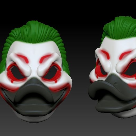 🃏 Joker Duck Mask - 3D print・ STL File for 3D printing・Cults