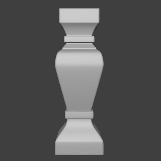 🦵 Turned Furniture Leg STL for CNC - Classical Decorative Wood Leg・ STL ...