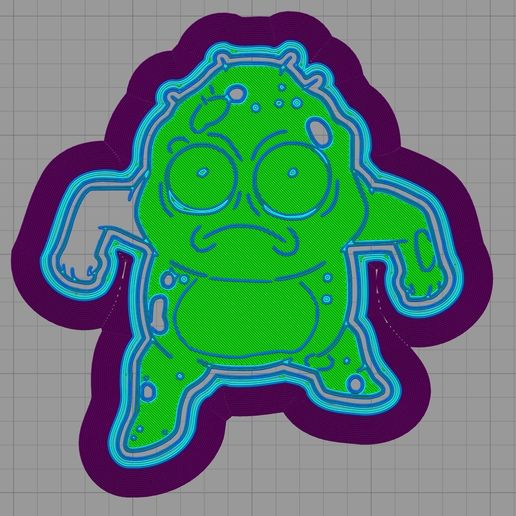 STL file Solar Opposites Red Goobler Cookie Cutter ☀️ ・3D printing idea ...