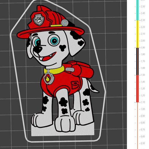 coloring pages marshall paw patrol