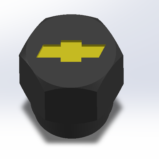 🚙 Chevrolet Valve Cap・Archivo STL para Impresión 3D・Cults