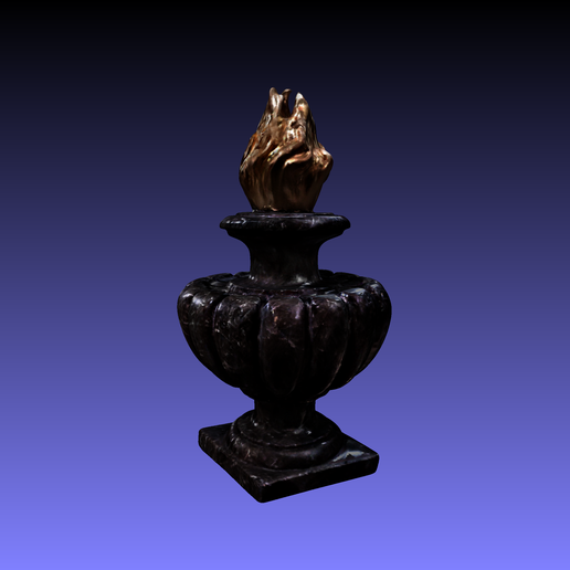 STL file Sculpture - Marble torch "Eternal Light" from a church 🗿 ・3D ...