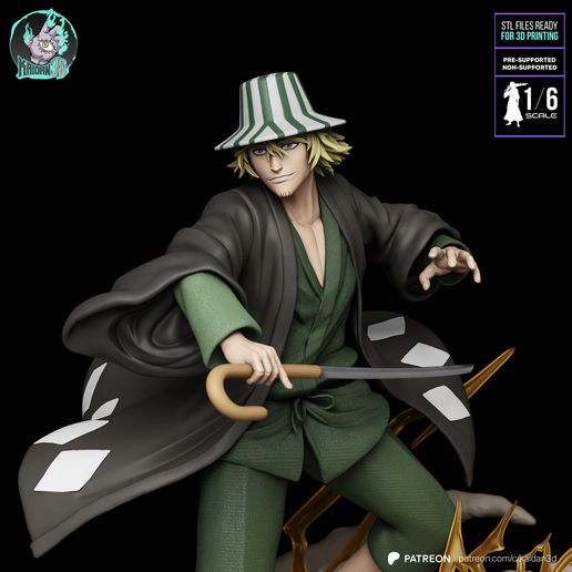 🎨 Urahara Kisuke x Yoruichi Shihoin BLEACH TYBW - STL ready for 3D ...