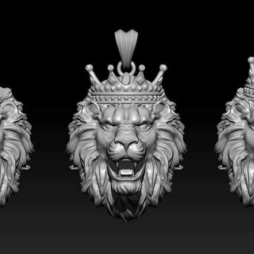 3D file lion pendants pack 3D print model 🦁 ・Model to download and 3D ...