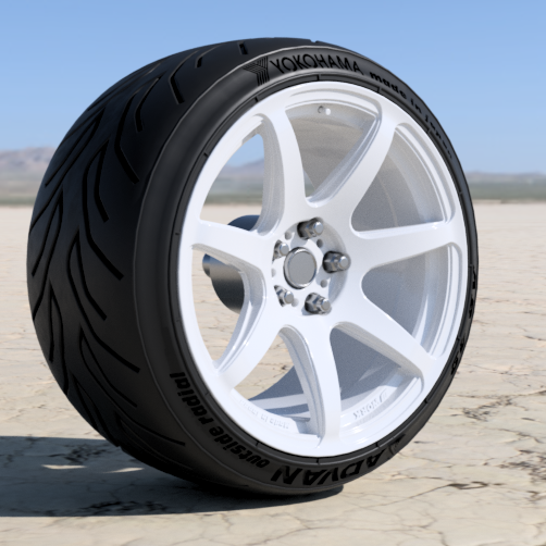 🚗 WORK t7r Monoblock rims with tires for diecast and scale models・ STL ...