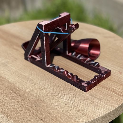 📞 Catapult Phone Stand 2.0・Free STL File for ・Cults
