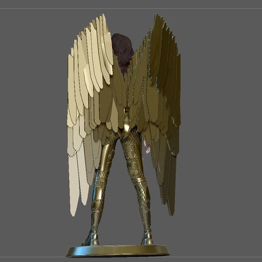 Descargar Archivo Stl Wonderwoman 1984 Golden Armor Statue Dc Movie Gal