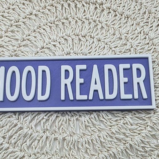 📚 PERSONAL USE Bookshelf Genre Street Sign Mood Reader・ STL File for 3D ...