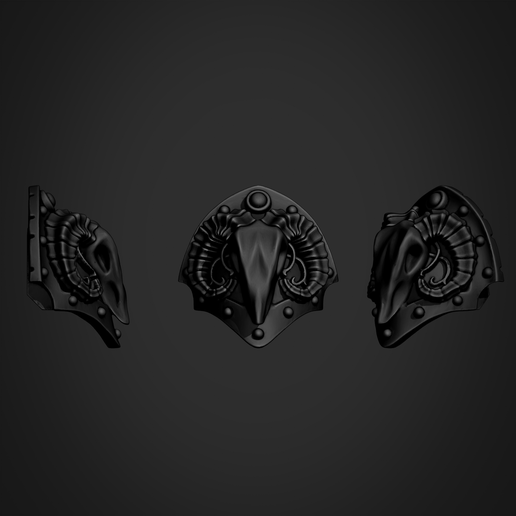 🐏 Golden Janitor Ram Pauldron・Free STL File for 3D printing・Cults