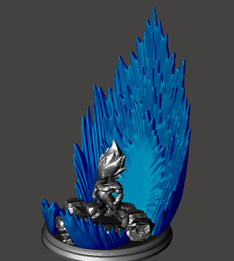 🦸 Base with power aura・ STL File for 3D printing・Cults