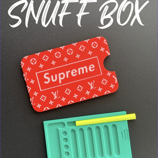 📦 SNUFF BOX – SUPREME EDITION v2・ STL File for 3D printing・Cults