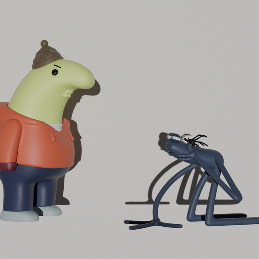 👾 Charlie and Jeremy - Smiling friends・ STL File for 3D printing・Cults