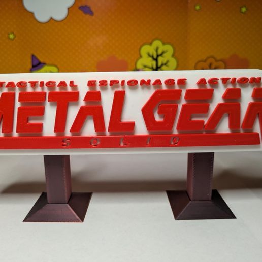 STL file Metal Gear Solid / MGS Logo Wall Art / Stand ⚙️ ・3D printing ...