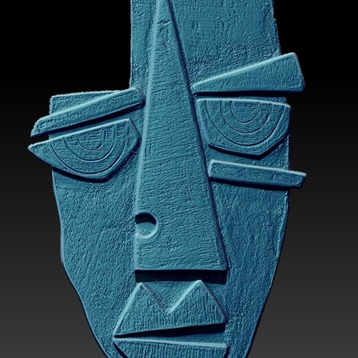 👥 Ancient Sentinel, tribal mask,・ STL File for 3D printing・Cults